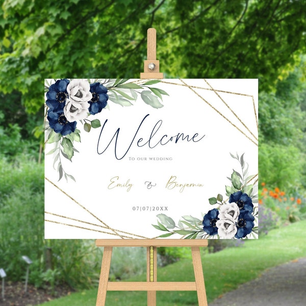 Navy Blue Sign - Etsy