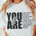 You Are Svg Png, Inspirational Svg, Motivational Svg, Affirmation Svg ...
