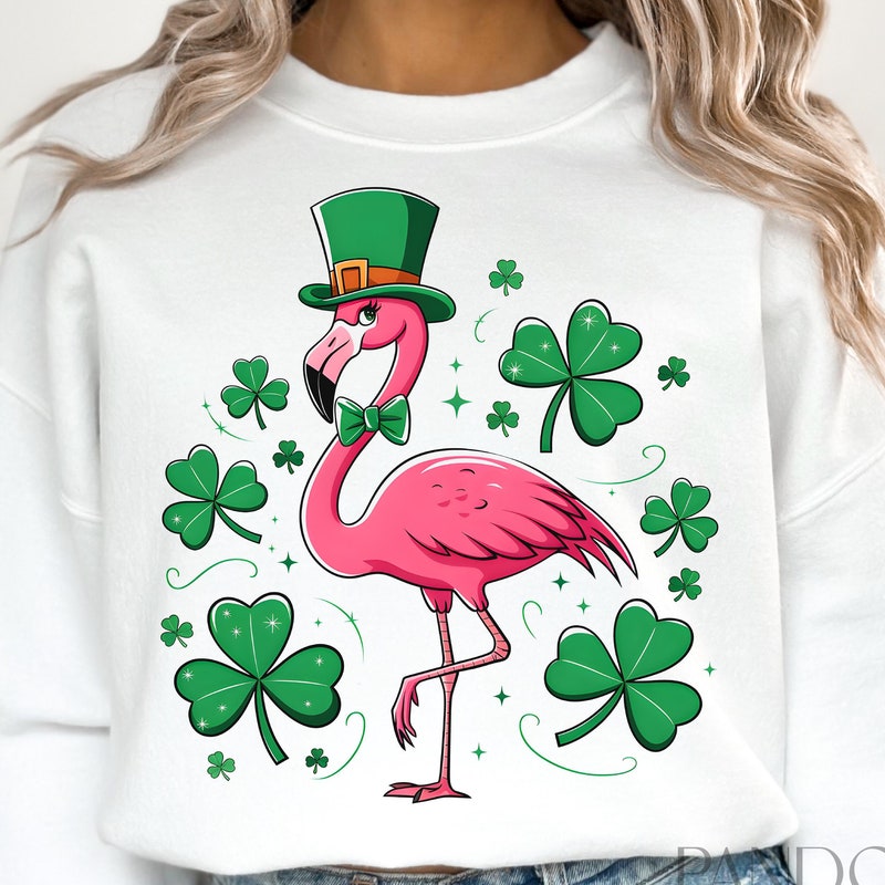 St. Patrick's Day Flamingo - Etsy