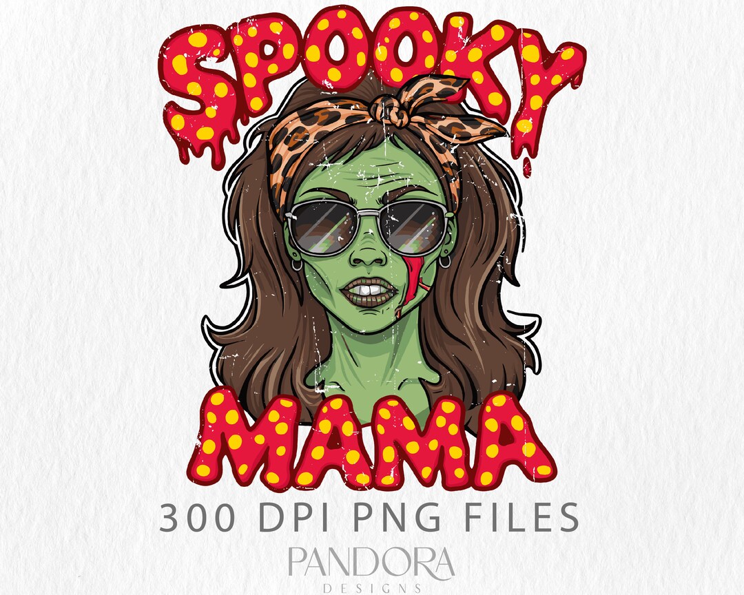 Spooky Mama Zombie Png, Spooky Mama Png, Halloween Mom Png, Zombie Png ...