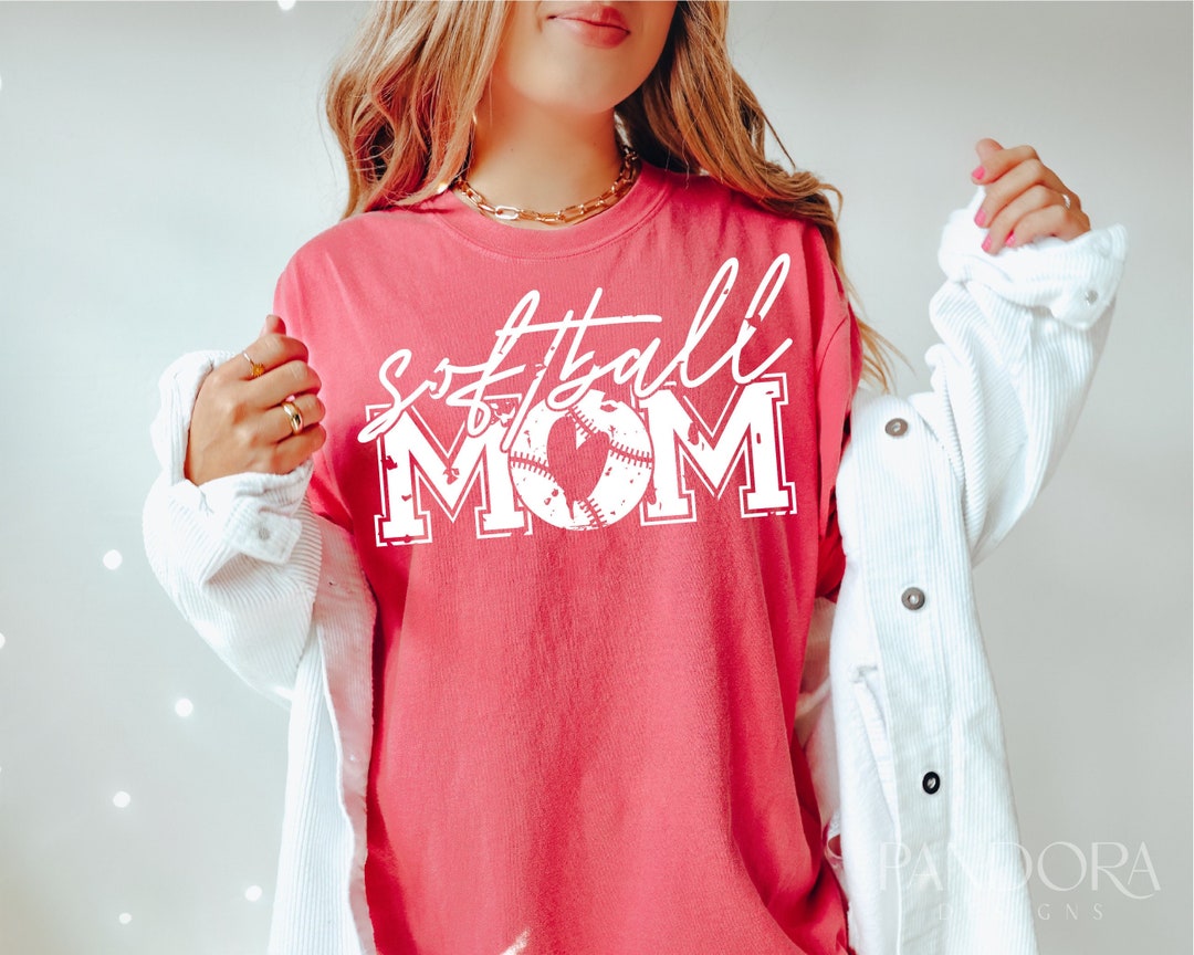 Softball Mom Svg Png, Distressed Softball Mama Svg, Gift for Grunge ...