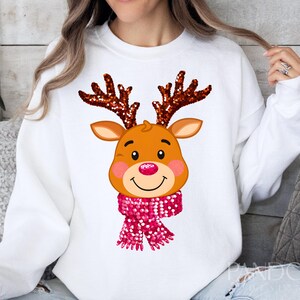 Sublimation Reindeer Png, Christmas Reindeer Png, Holiday Reindeer Png ...