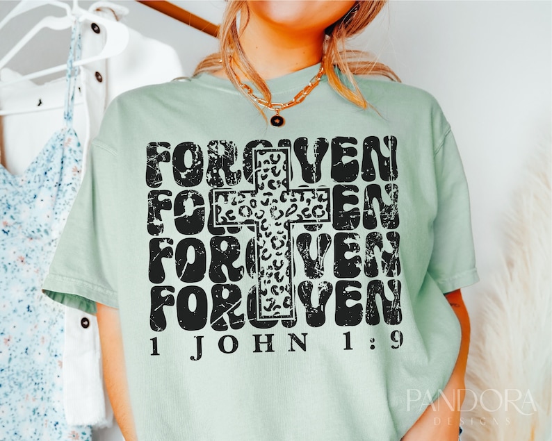 Forgiven Svg Png, Bible Verse Svg, Jesus Png Quotes, Distressed Leopard ...