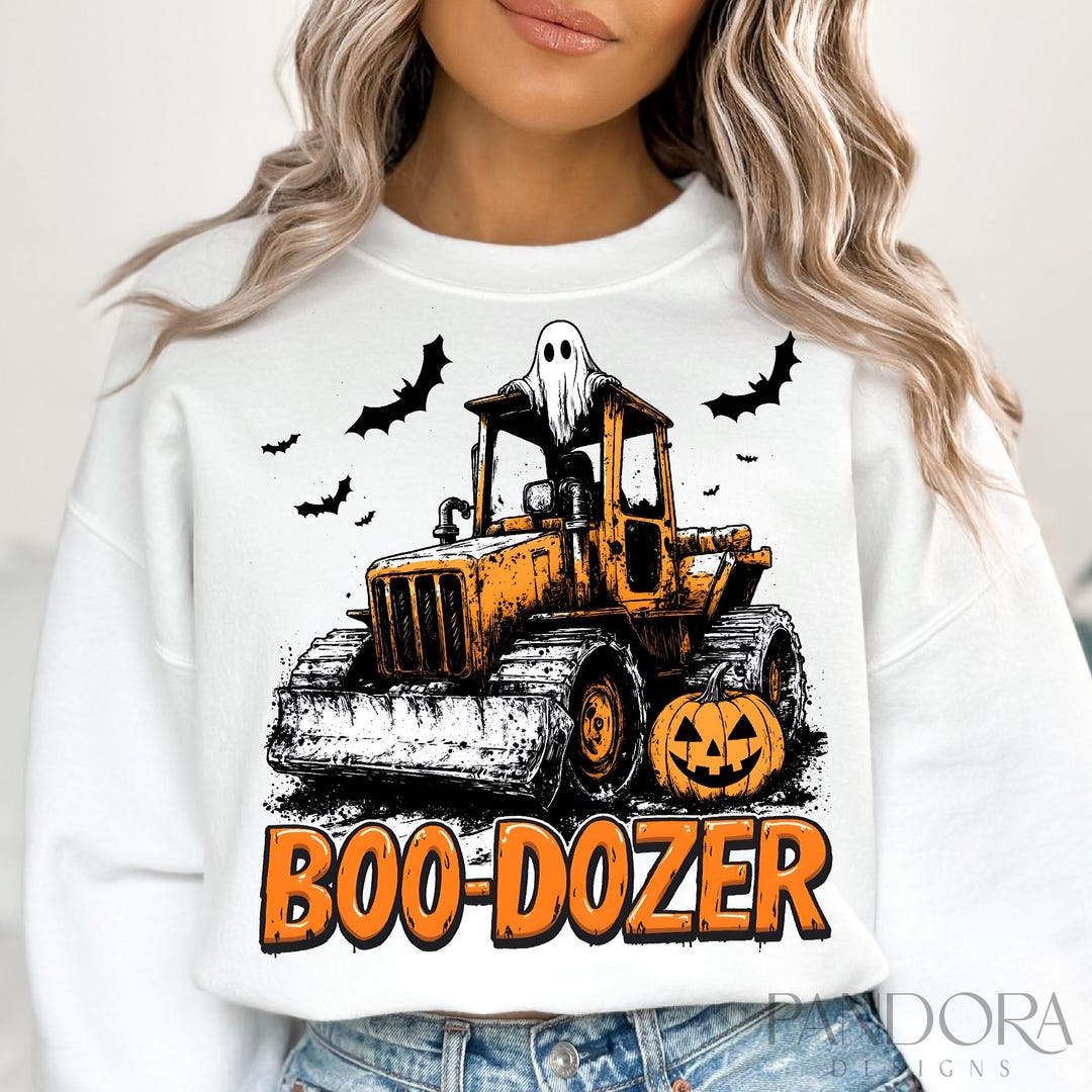 Boo Dozer Png, Funny Halloween Png, Funny Ghost Png, Halloween Pun Png ...
