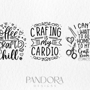 Crafter Svg Bundle, Crafting Png, Crafting Quotes Svg Pack, Craft Svg ...