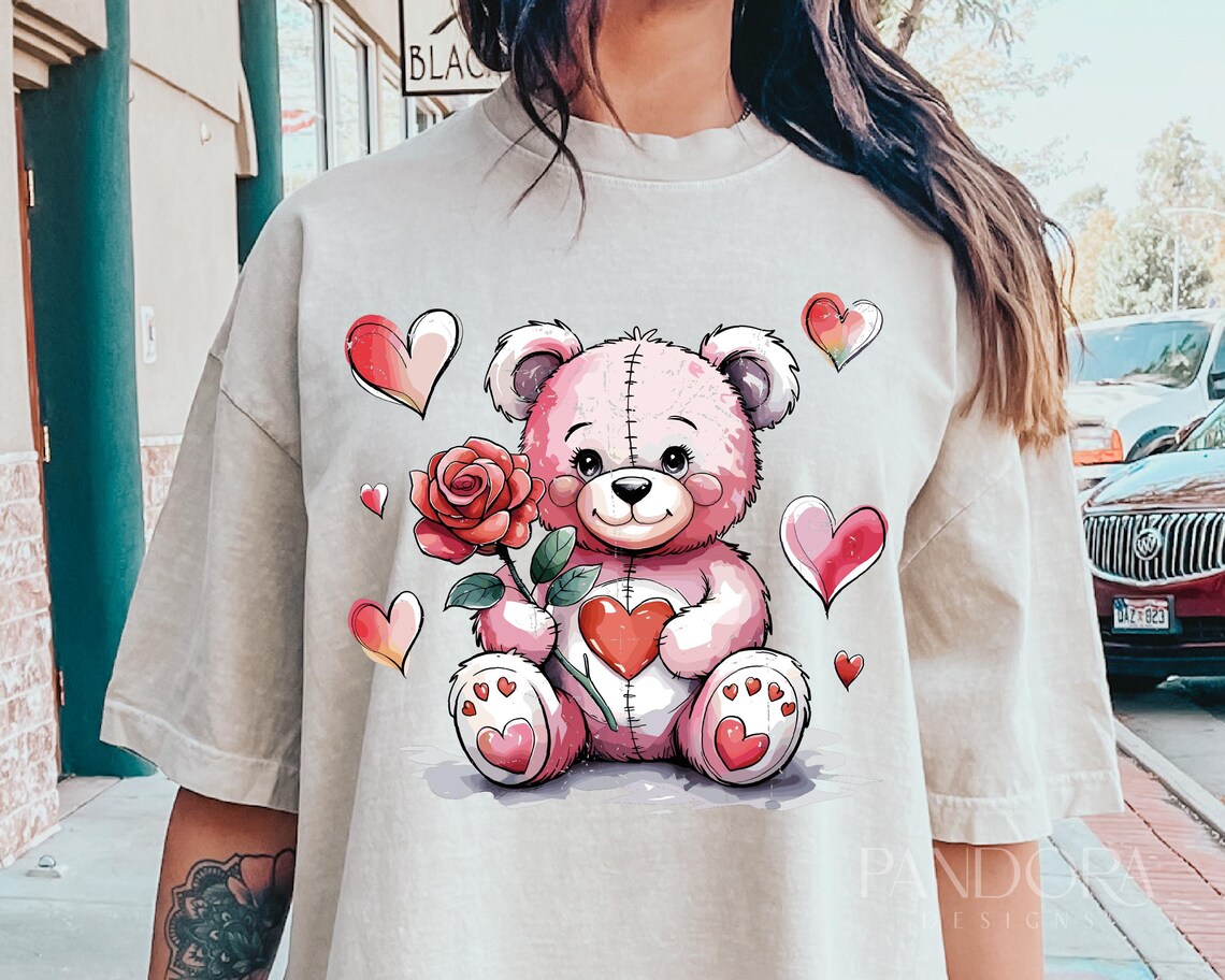 Valentine's Day Bear Png, Cute Bear Png, Love Bear Png, Cute Valentine ...