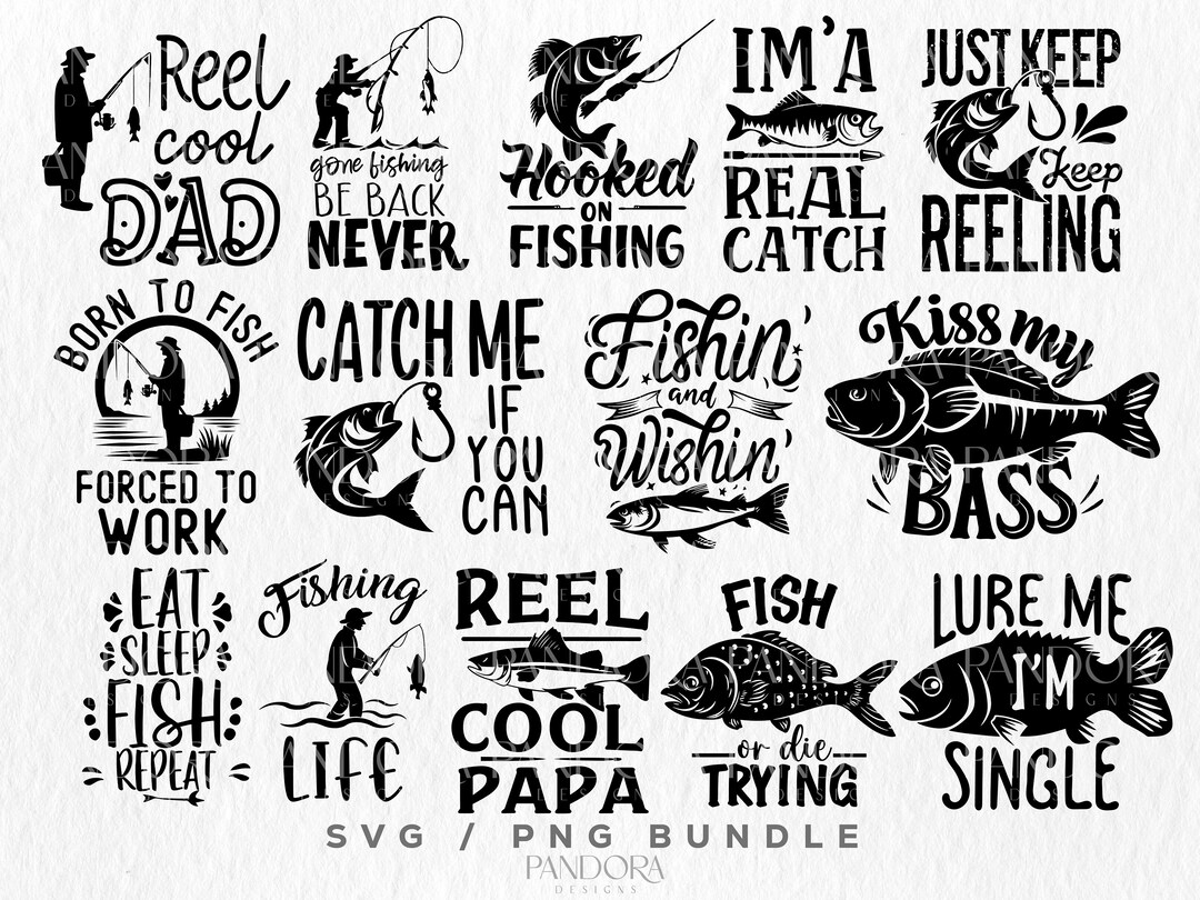 Fishing Svg Bundle, Fisherman Svg, Pack, Fishing Life Svg Png, Fishing ...
