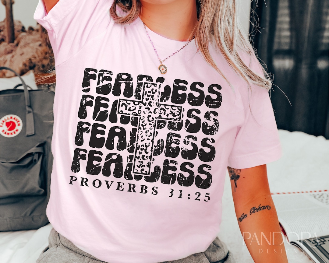 Fearless Svg Png, Inspirational Svg, Motivational Png Quotes, Christian ...