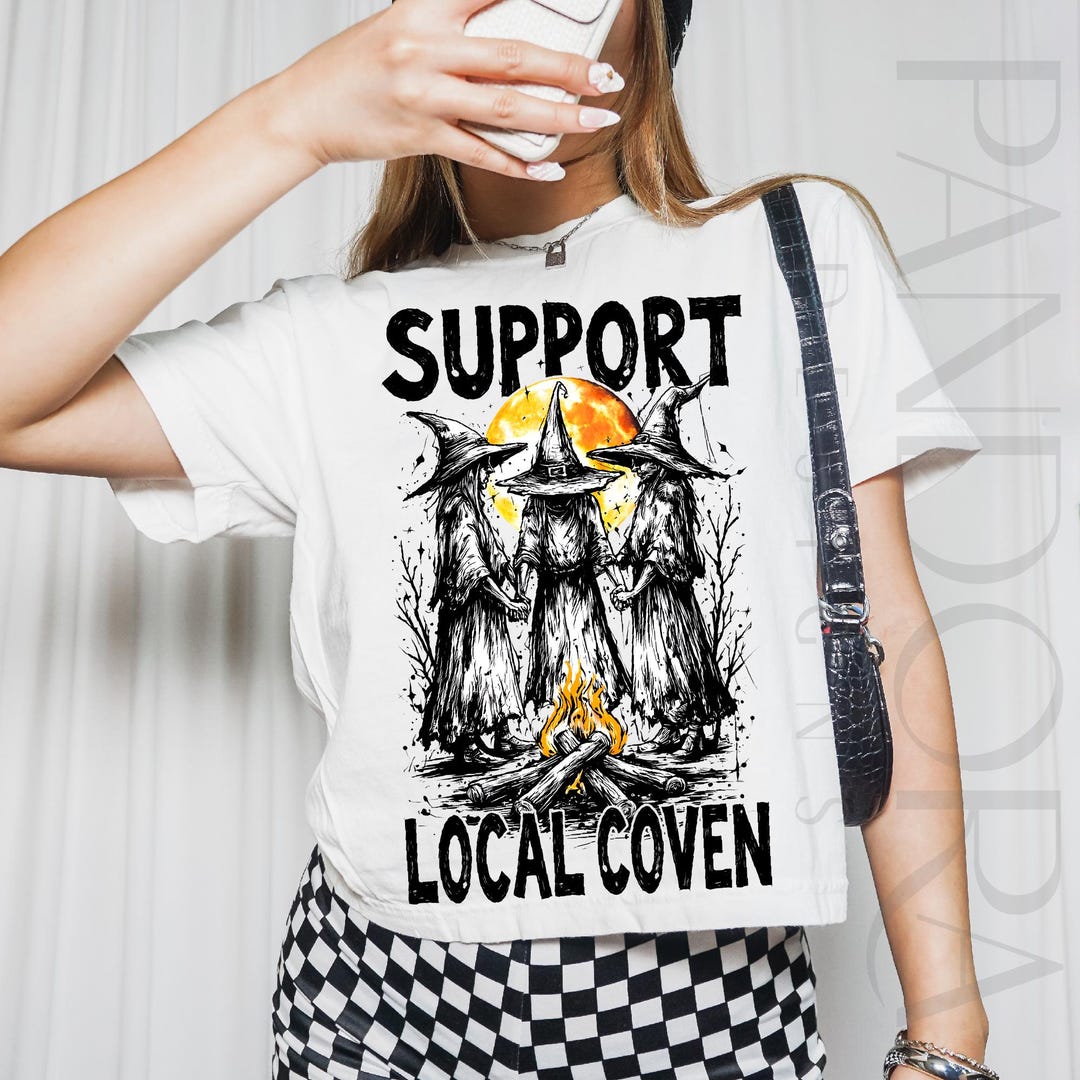 Support Local Coven Png, Witch Coven Png, Gothic Halloween Png ...