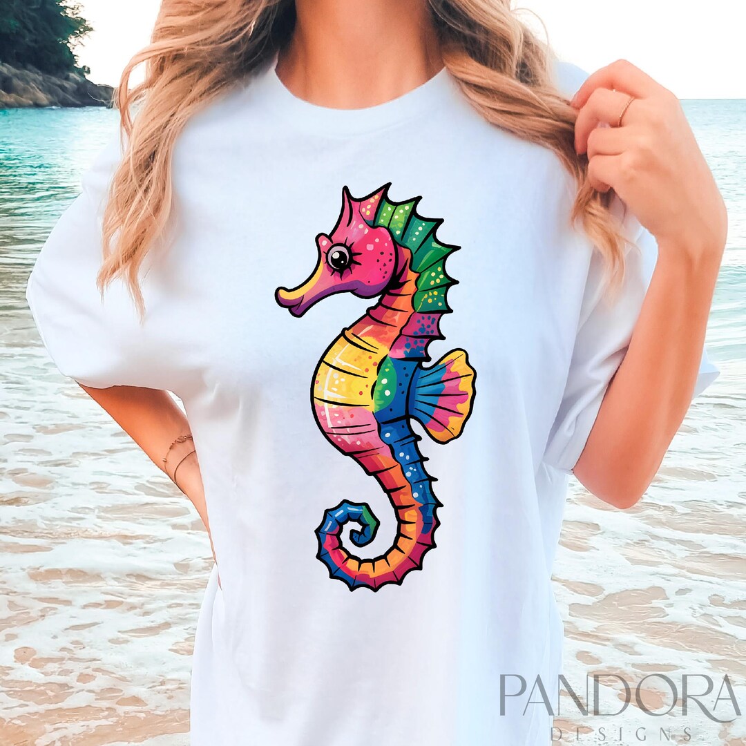 Summer Seahorse Png, Rainbow Seahorse Png, Seahorse Clipart Png ...