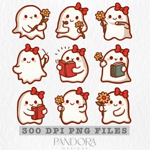 Red Ghost Png, Ghost Collage Png, Halloween Png, Mini Ghost Png ...