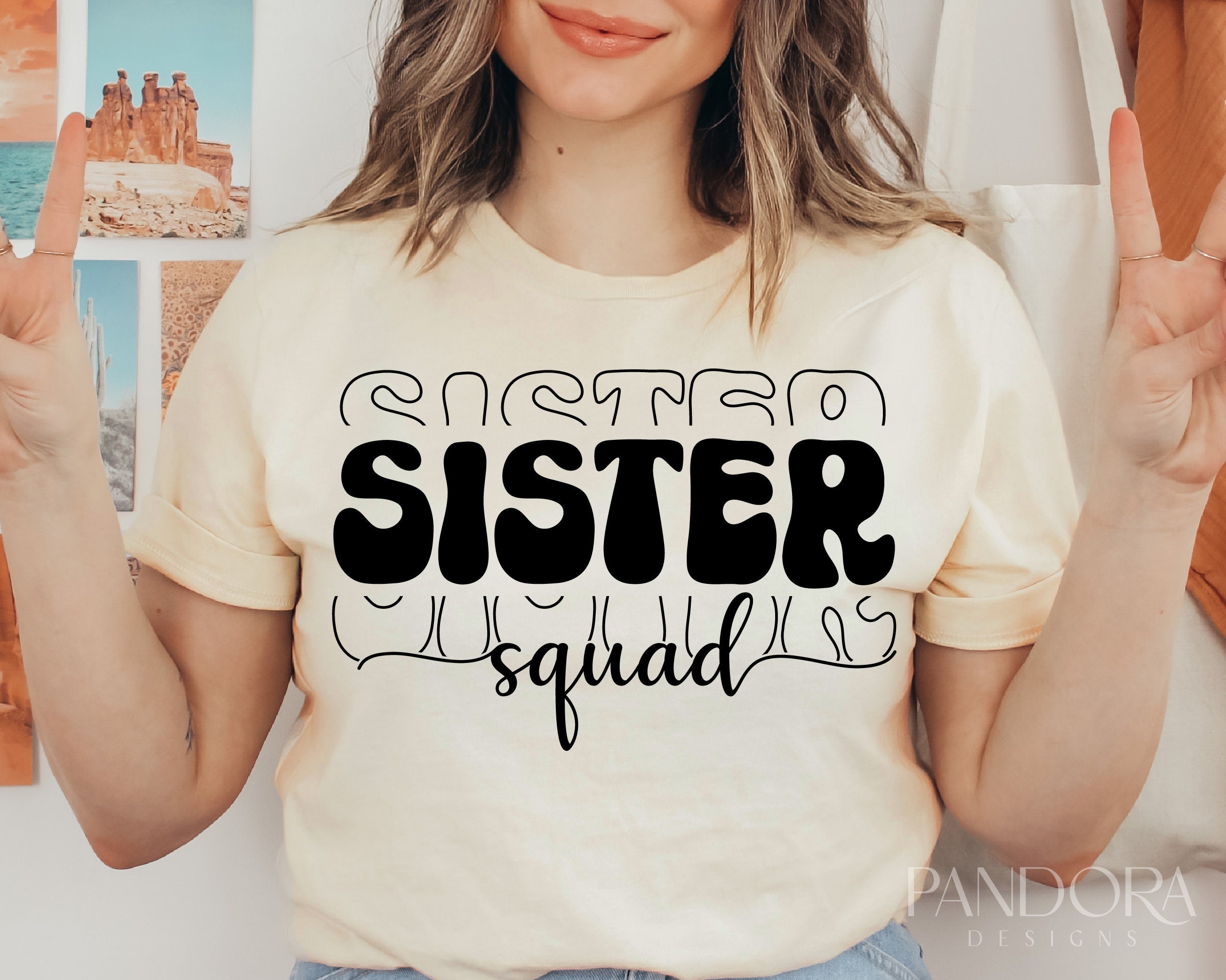 Sister Squad Svg Sister Svg Shirt Design Cut File for Cricut - Etsy