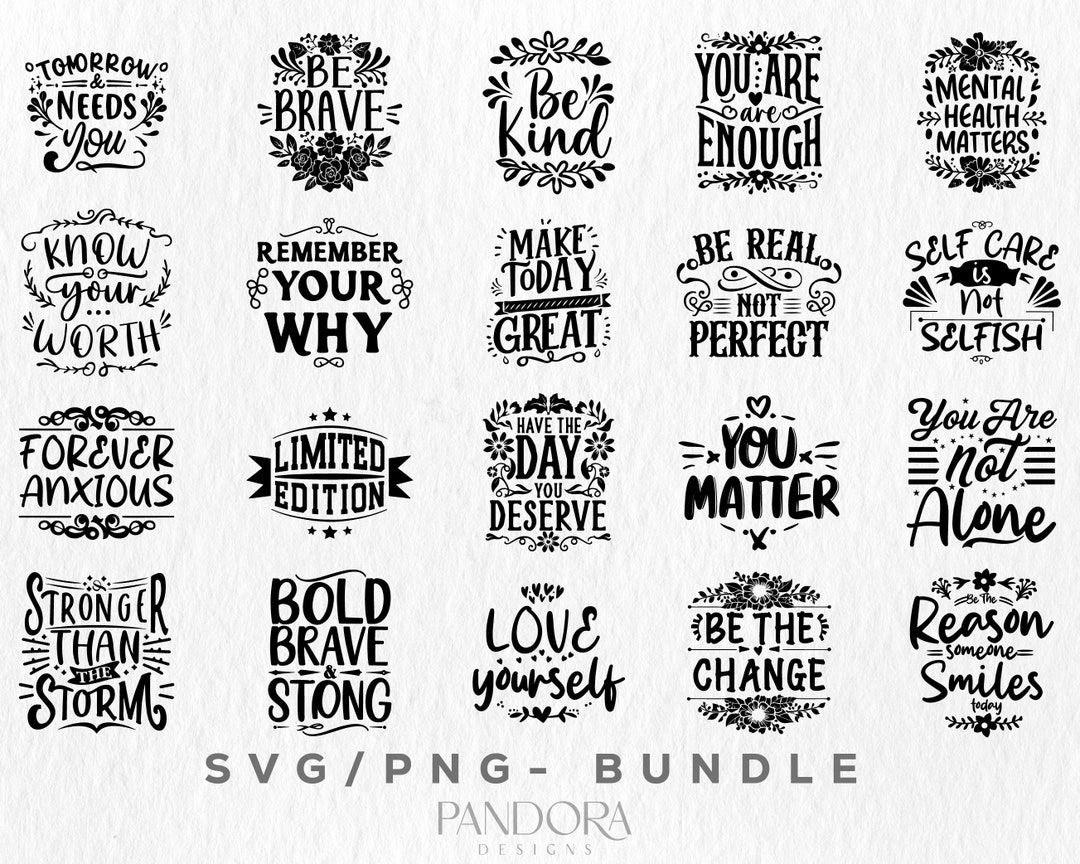 Inspirational Svg Bundle, Motivational Svg Png Bundle, Cut, Cricut ...