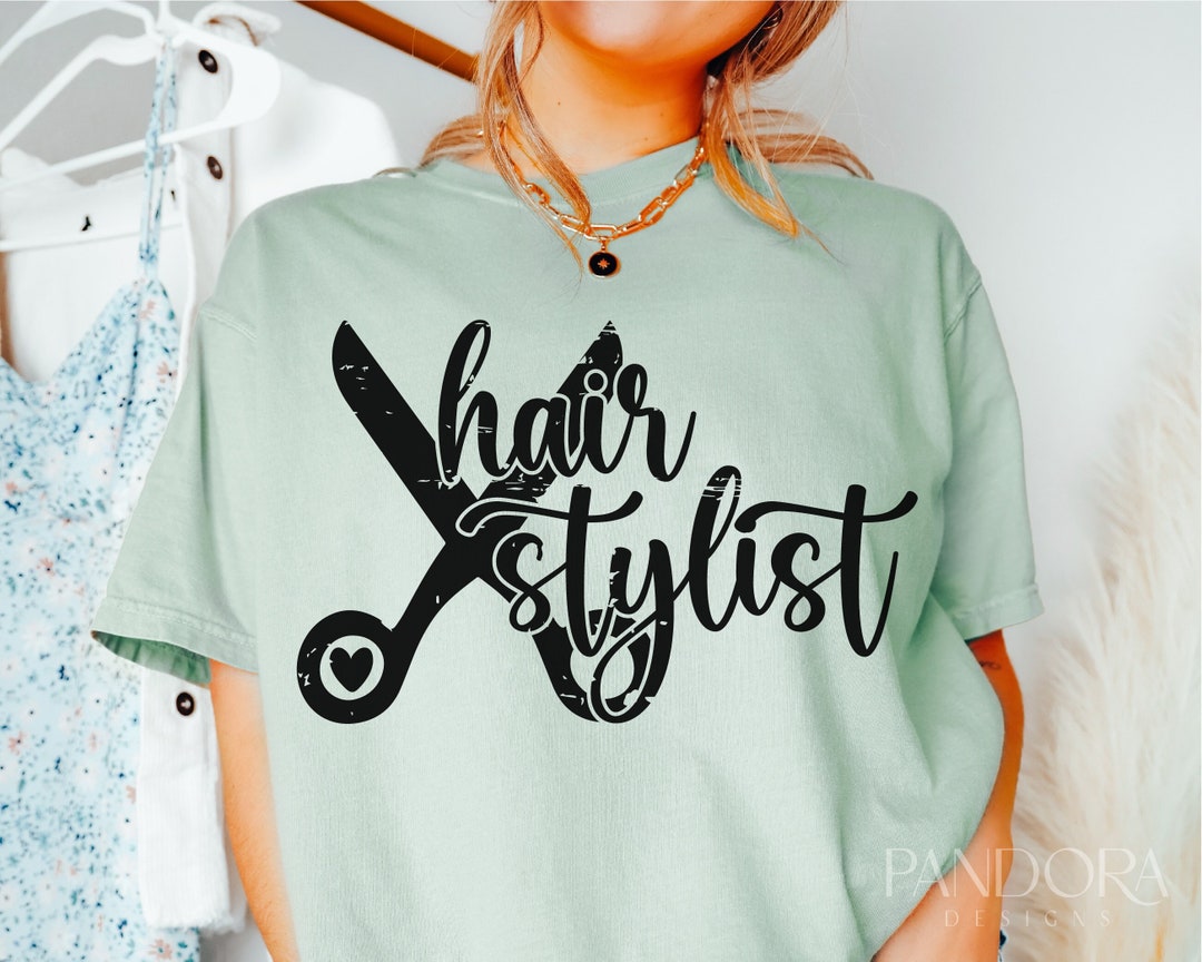 Hair Stylist Svg Png, Hairdresser Svg, Distressed - Grunge Hairstylist ...