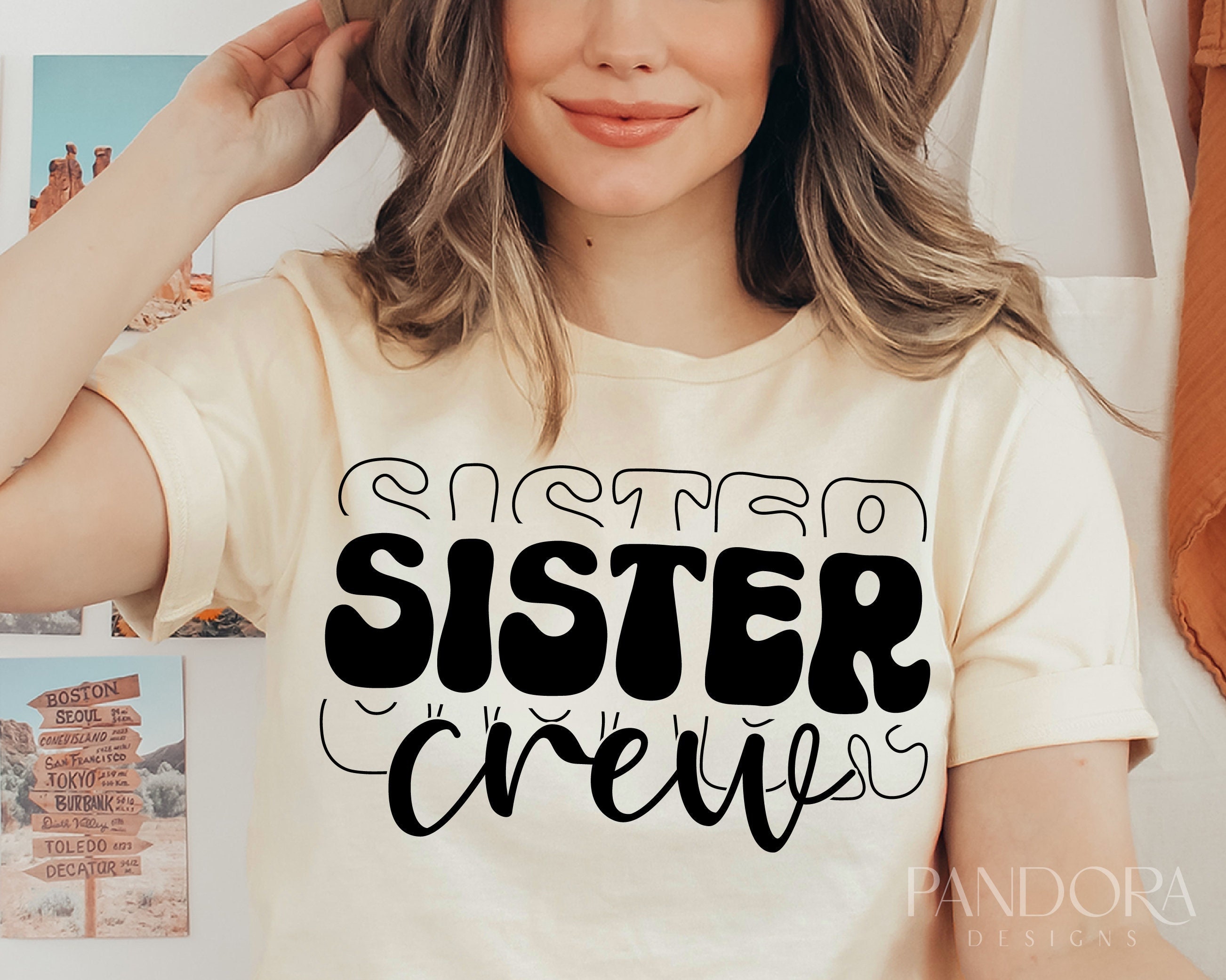Sister Crew Svg Sister Svg Shirt Design Cut File for Cricut - Etsy