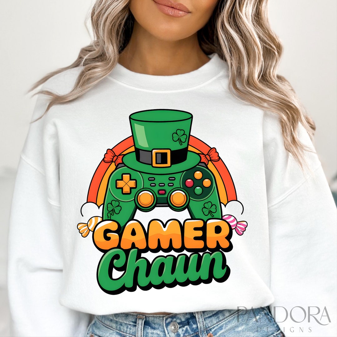 Gamer Chaun Png, St Patrick's Day Gamer Png, St. Patricks Day Png ...