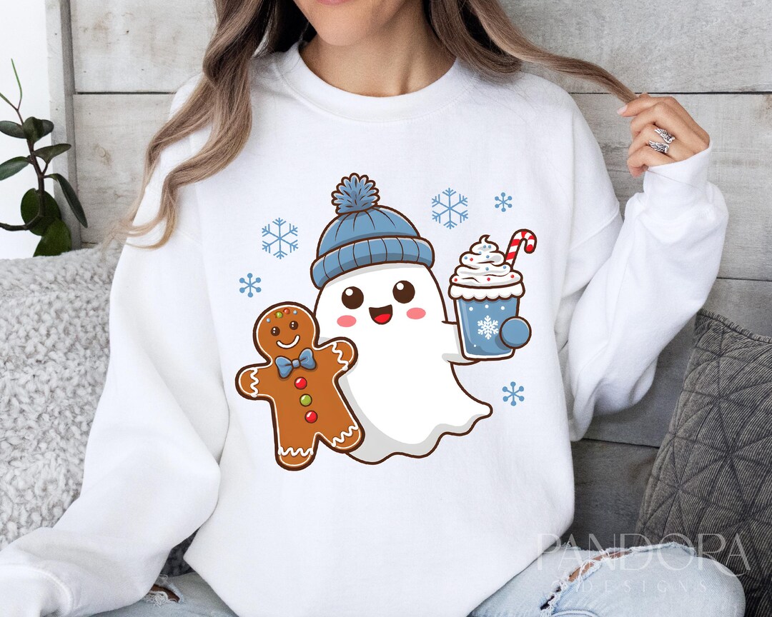 Christmas Png, Cute Christmas Ghost Png, Christmas Ghost Png, Holiday ...