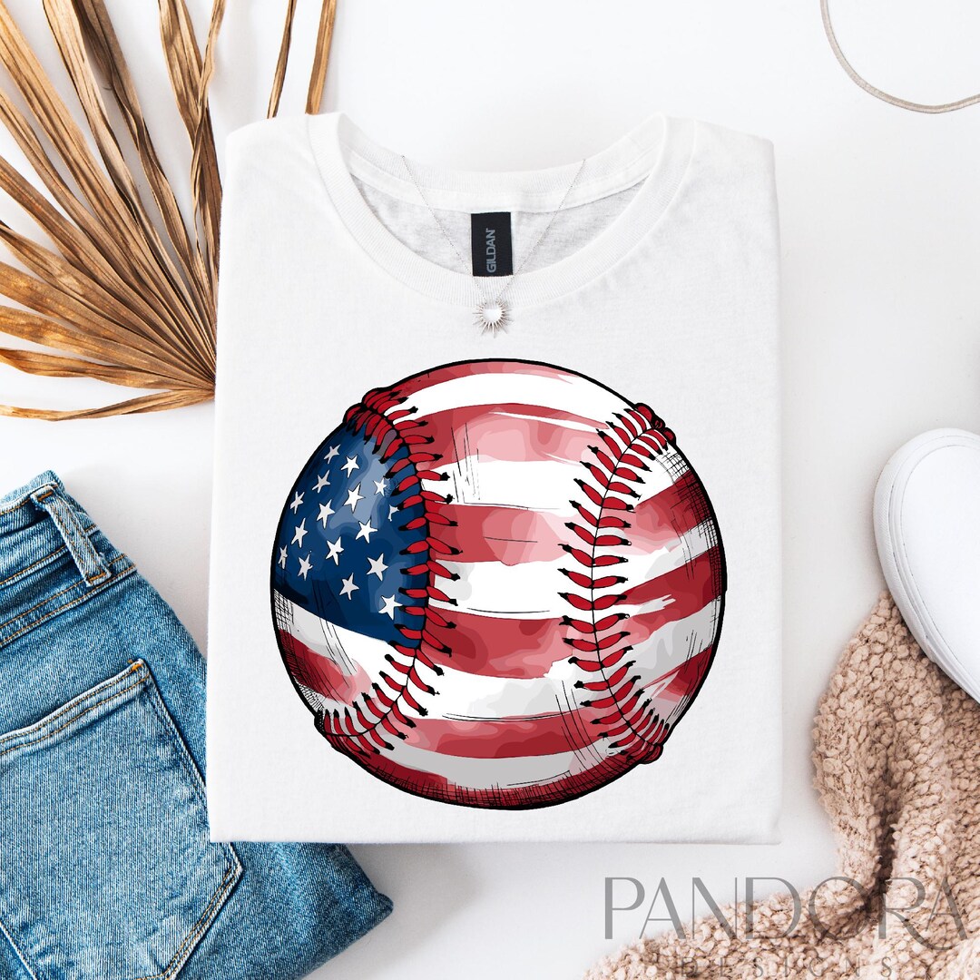 USA Baseball Png, Patriotic Sports Png, 4th July Baseball Png, Baseball ...