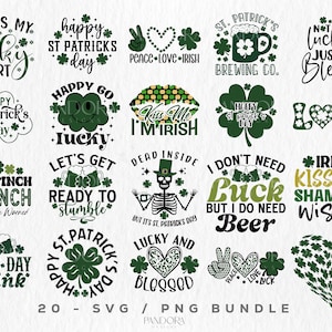 St. Patrick's Day Svg Png Bundle, St. Patty's Day Bundle, Commercial ...