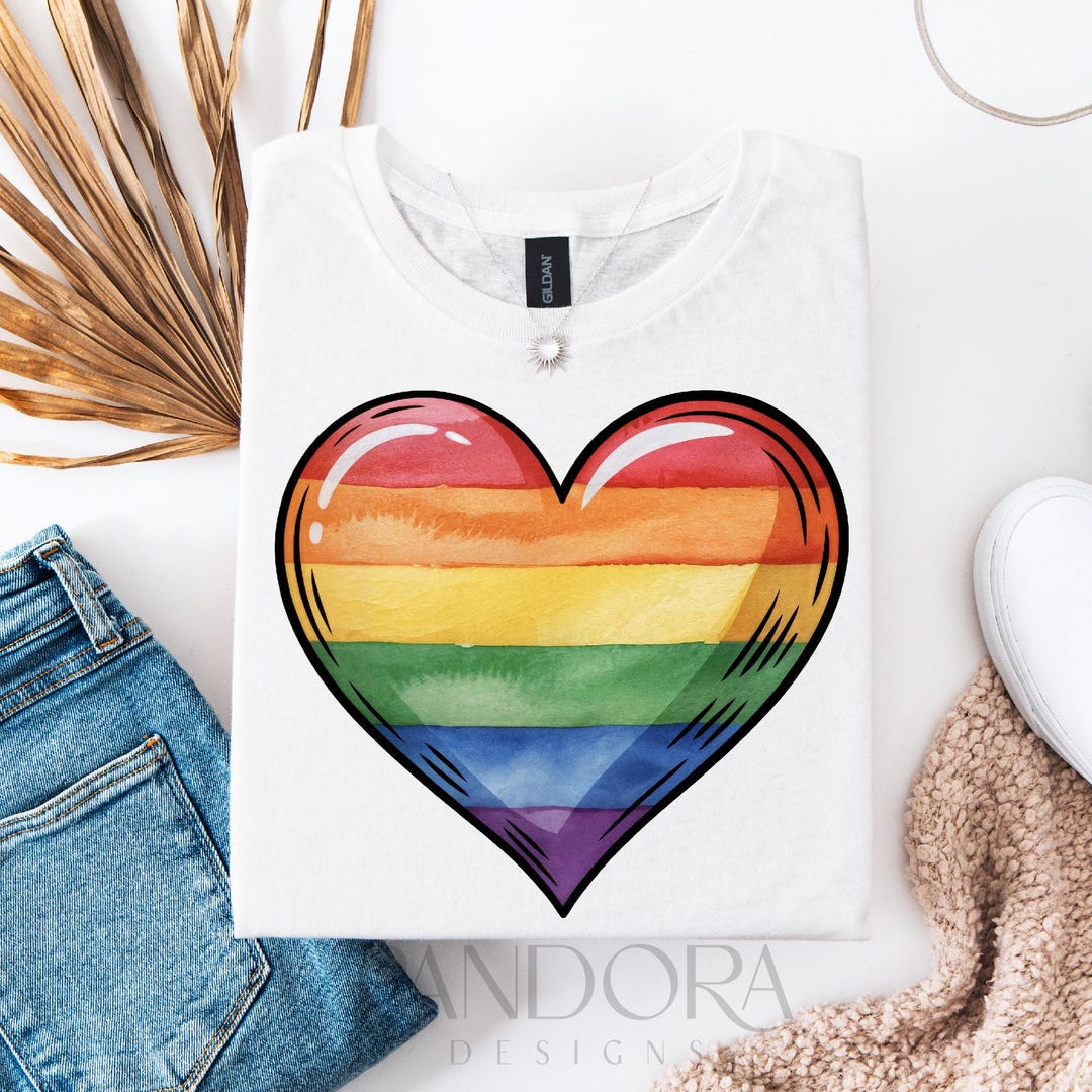 Rainbow Heart Png, Pride Heart Png, Pride Month Heart Png, LGBTQ ...
