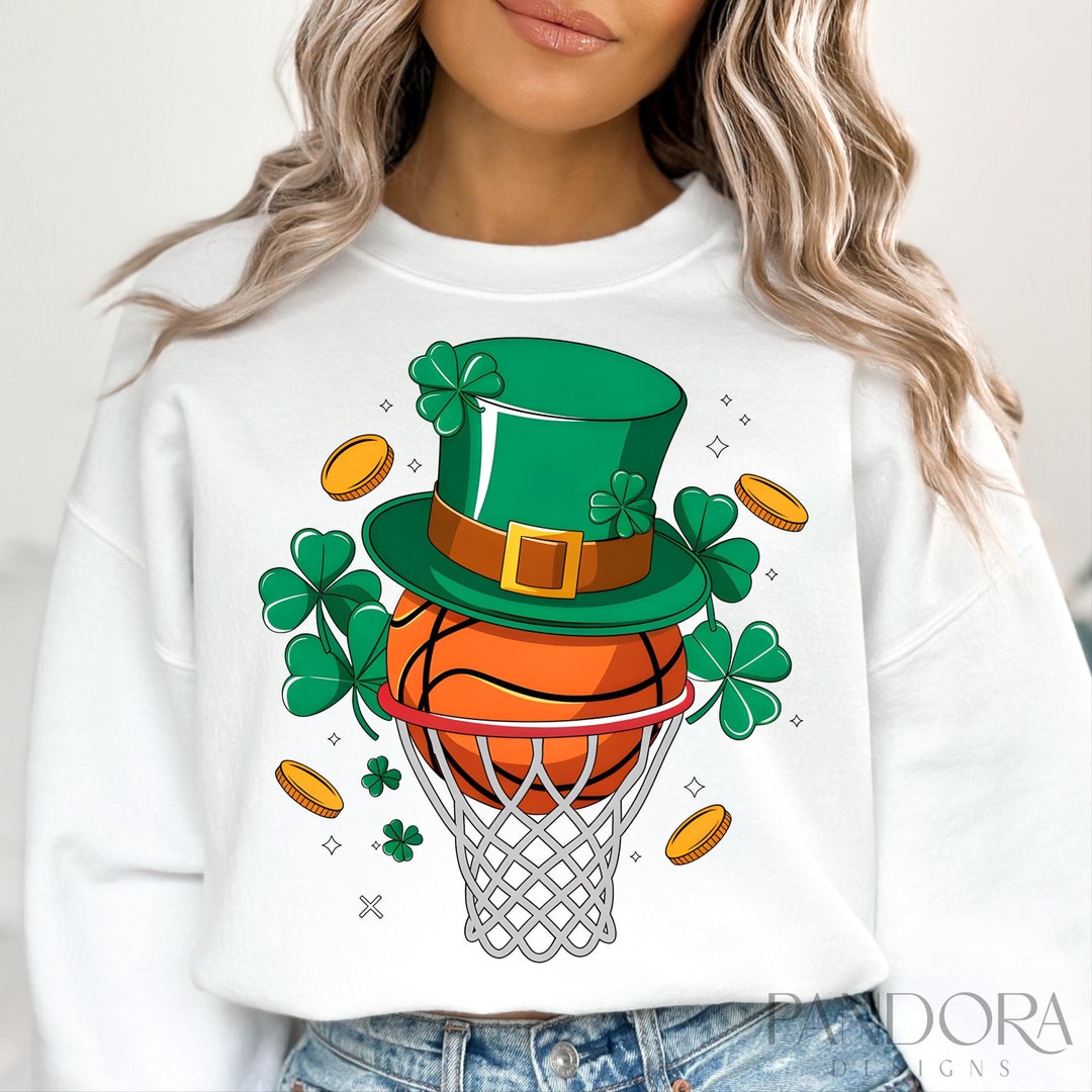 St. Patrick's Day Basketball Png, Basketball Ball Png, Shamrock Png, St ...