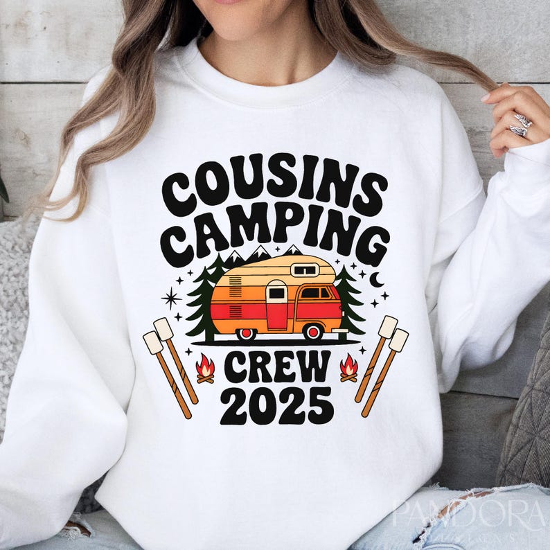 Cousins Camping Crew Png, Family Camping Trip Png, Outdoor Adventure ...