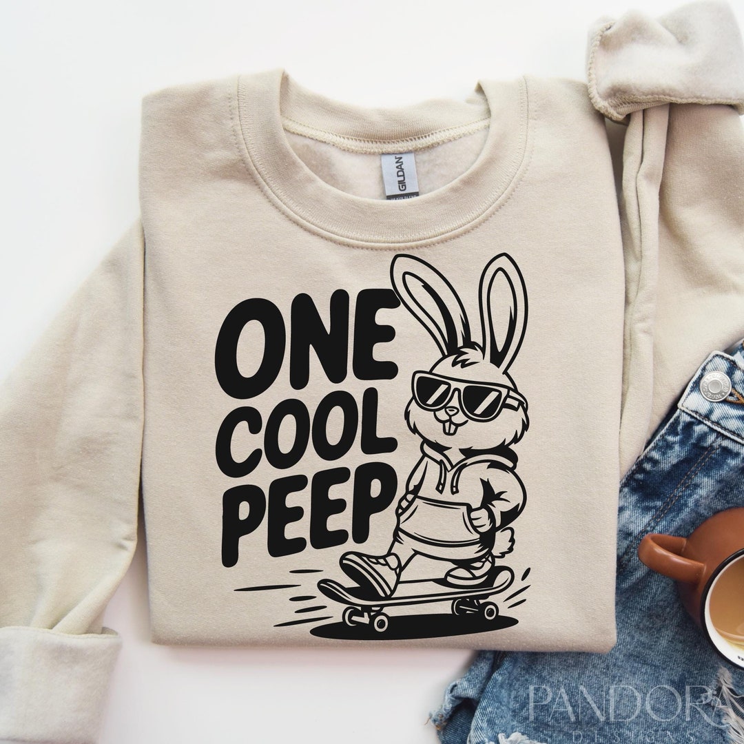 One Cool Peep Svg Png, Boys Easter Svg, Easter Svg, Kids Easter Svg ...
