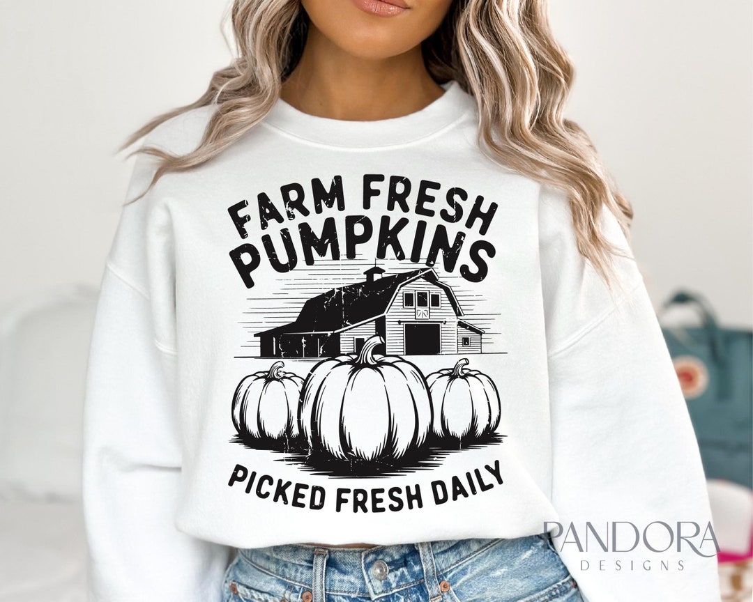 Farm Fresh Pumpkins Svg Png, Pumpkin Patch Svg, Pumpkin Farm Svg, Fall ...