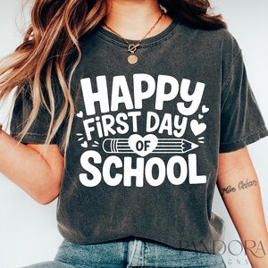 First Day of School Svg Png, Happy First Day Svg, Back to School Svg ...