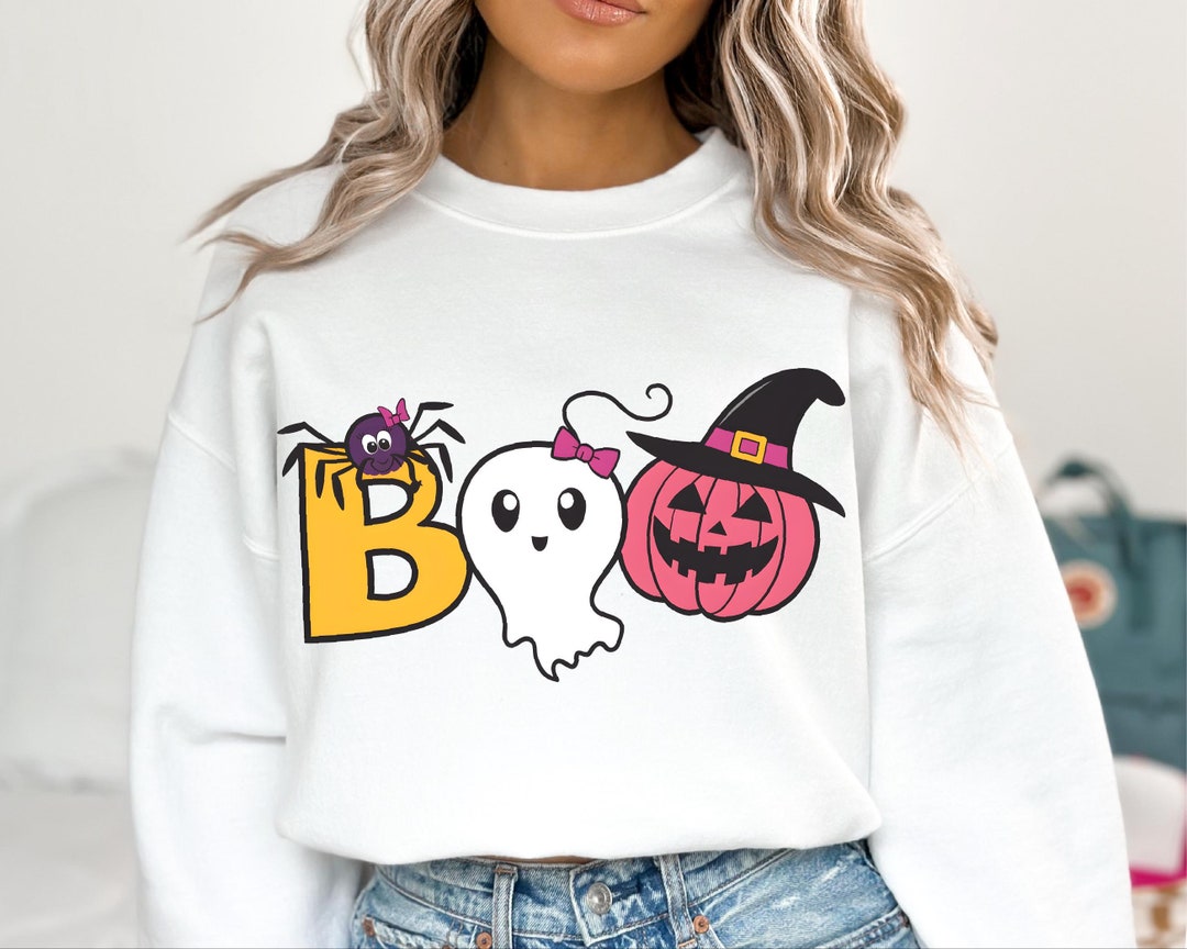Cute Halloween Boo Png, Cute Halloween Png, Boo Png, Pumpkin Png, Girly ...