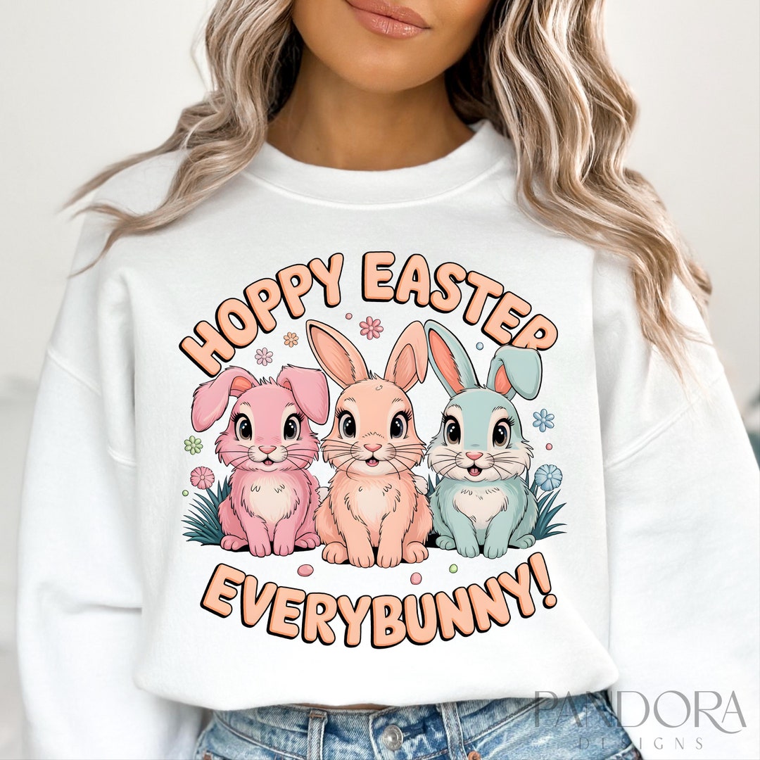 Hoppy Easter Everybunny Png, Easter Png, Easter Bunny Png, Easter Eggs Png, Kids Easter Png ...
