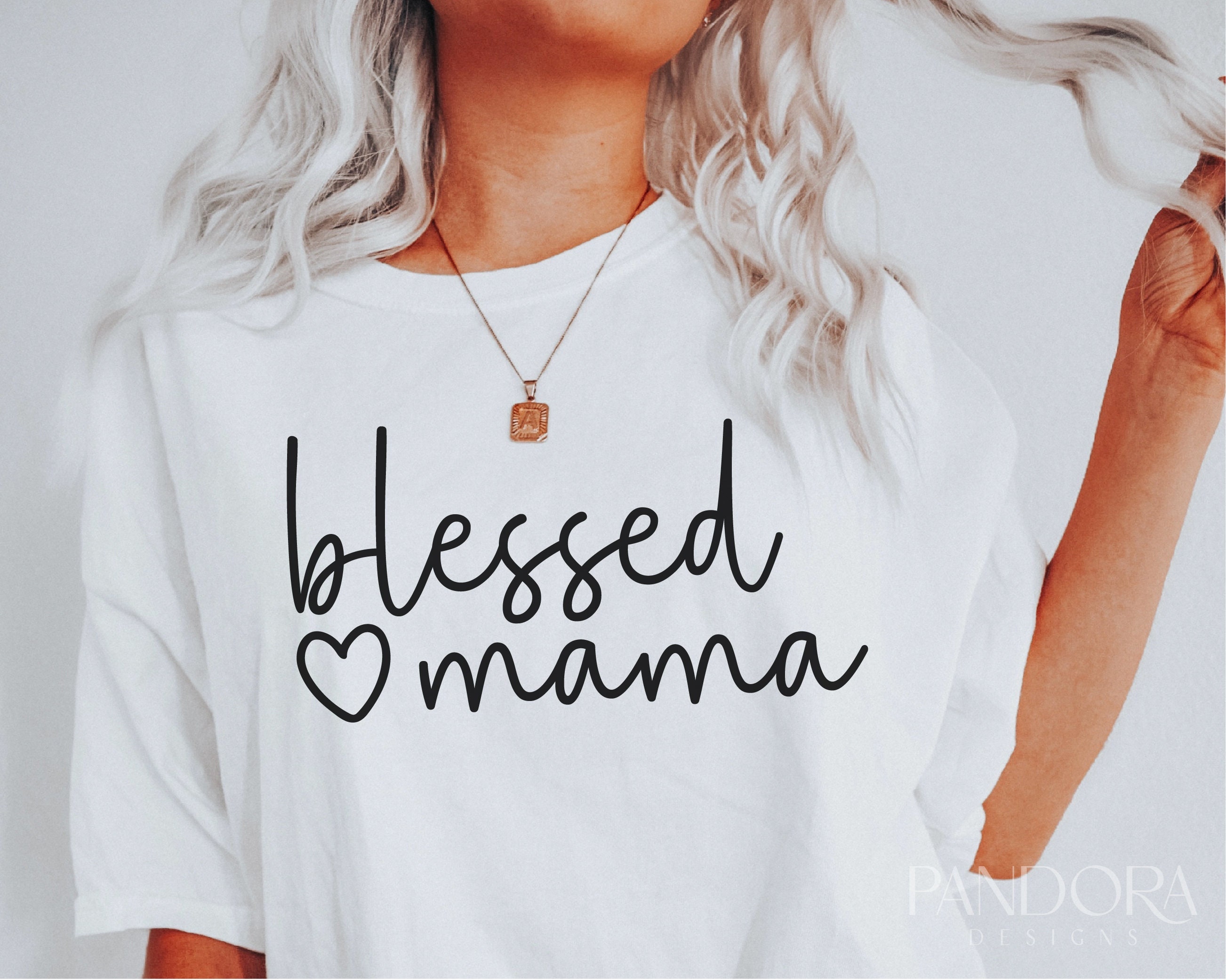 Blessed Mama Svg Png Christian Mom Svg Quotes Mother's - Etsy