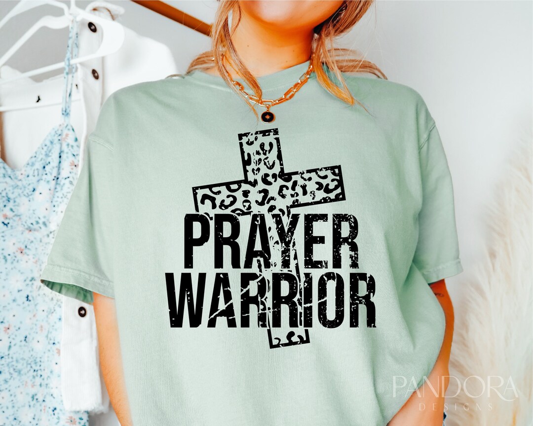 Prayer Warrior Svg Png, Distressed Christian Png for Shirt Design ...