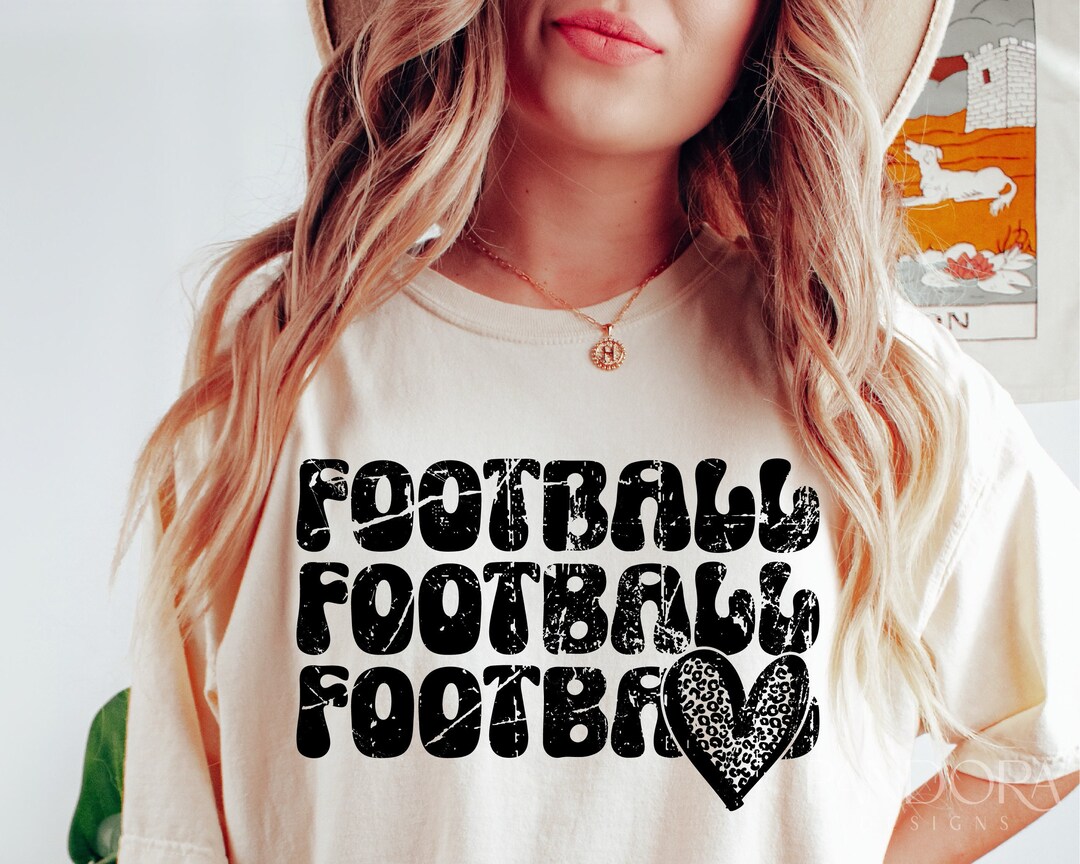Distressed Football Png Svg, Grunge Football Shirt Design, Retro ...