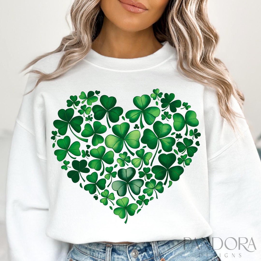 Shamrock Heart Png, St Patrick's Day Png, Lucky Clover Png, Irish ...