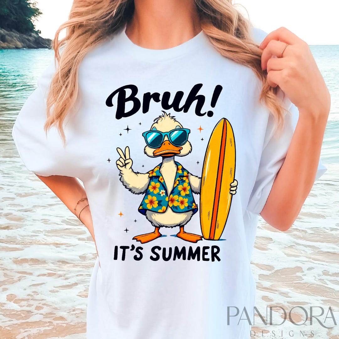 Bruh It’s Summer Png, Funny Duck Png, Summer Beach Clipart, Beach Png ...