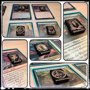 Treasure, Suspect, Goaded Finality, Posion Wooden Counter Set ...