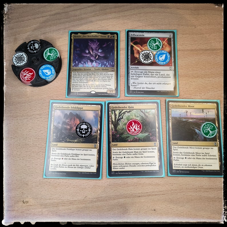 MTG Mana Counters (acrylic, 30pcs) With Storage Box – Tokens/markers ...