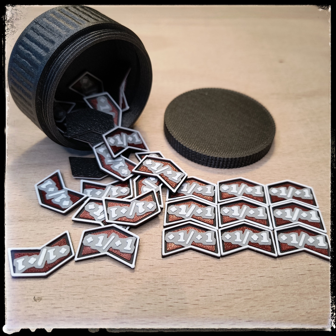 35x +1/+1 Counter / Token / Marker With Storage Box Compatible With ...