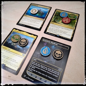 Wooden Mana Counter / Token / Marker With Storage Box Compatible With ...