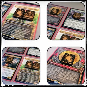 Wooden Ability Counter Set Compatible With Magic MTG Laser Engraved Set ...