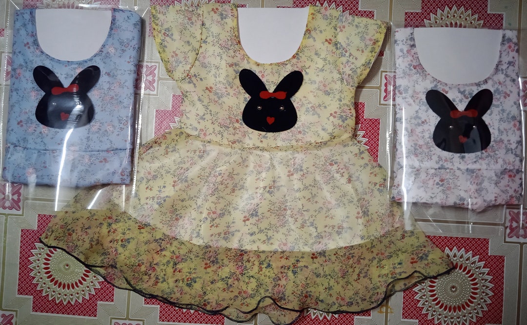 Cute Various Color Jorjet Fabric Kids Frock Designer Frock - Etsy