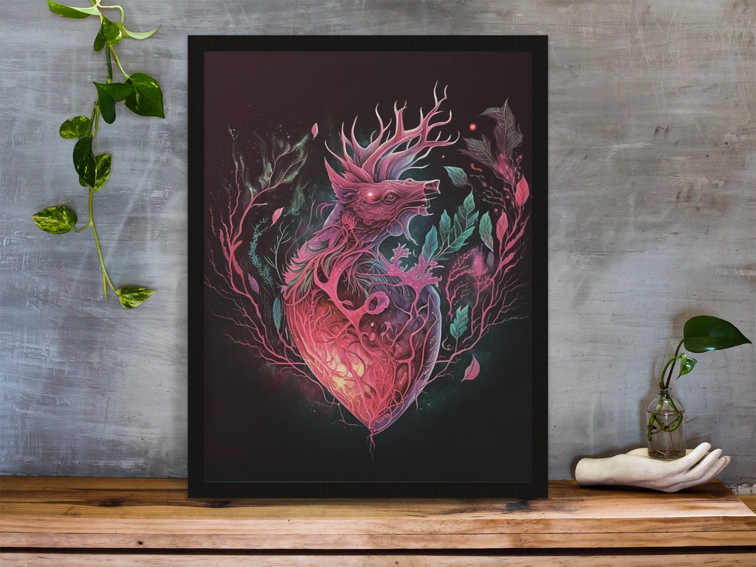 Instant Download Printable Art, Capricorn Heart, Horoscope, Printable ...