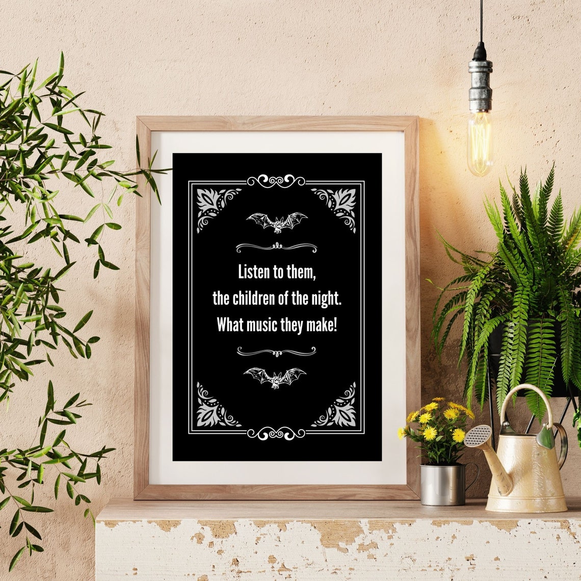 Bram Stoker Dracula Quote Print, listen to Them, the Children of the ...
