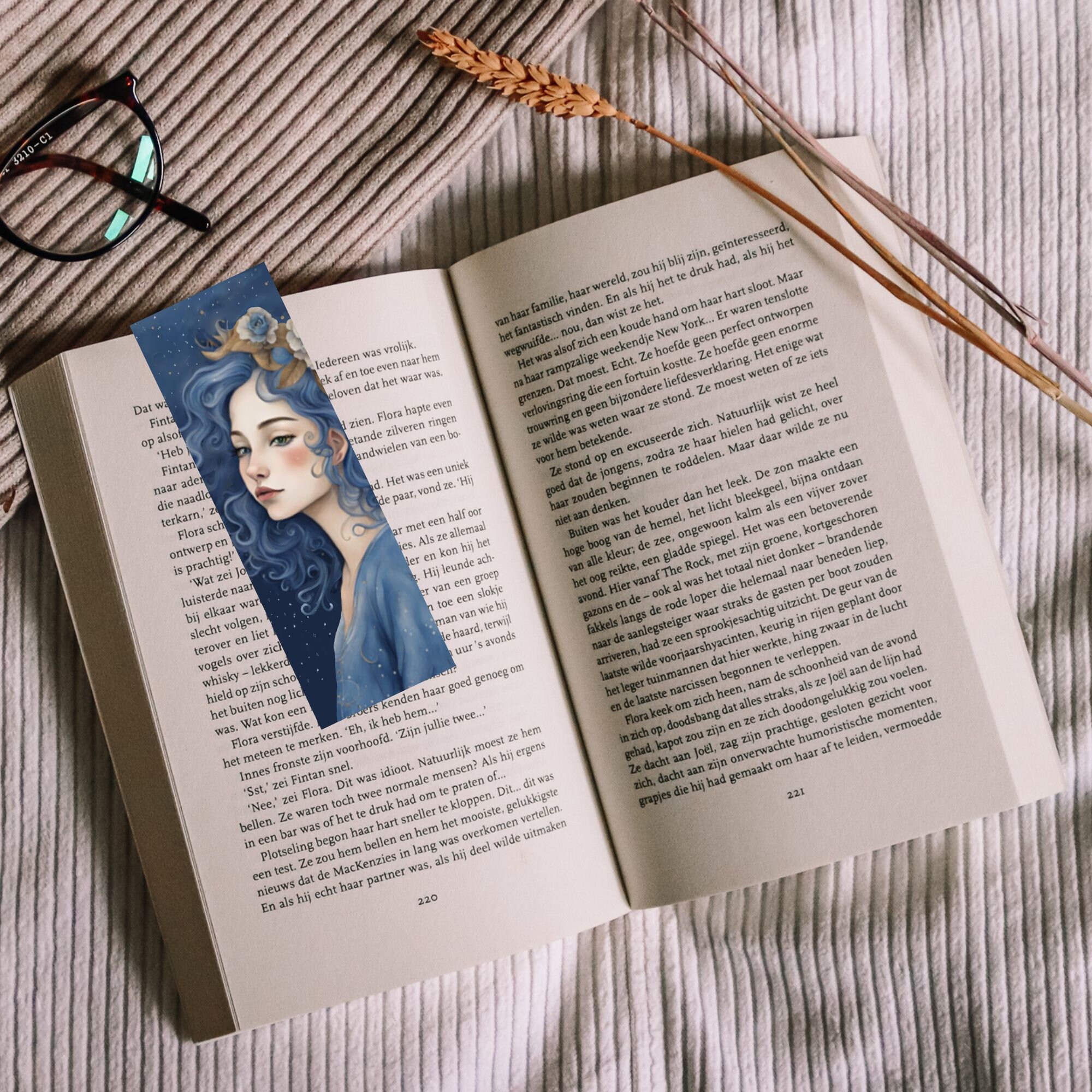 Four Printable Bookmarks, Whimsical Girls Digital Print and Cut ...