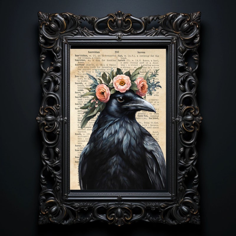 Raven Printable - Etsy