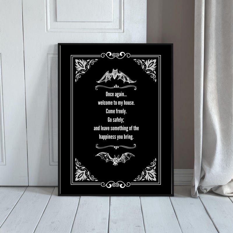 Bram Stoker Dracula Sign - Etsy
