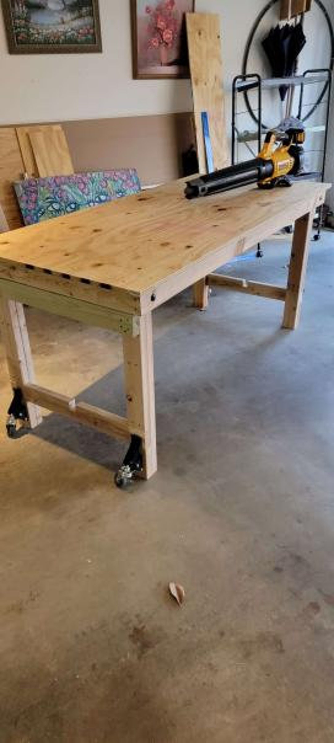 Collapsible, and Wall Hangable Work Table, Plans Only - Etsy