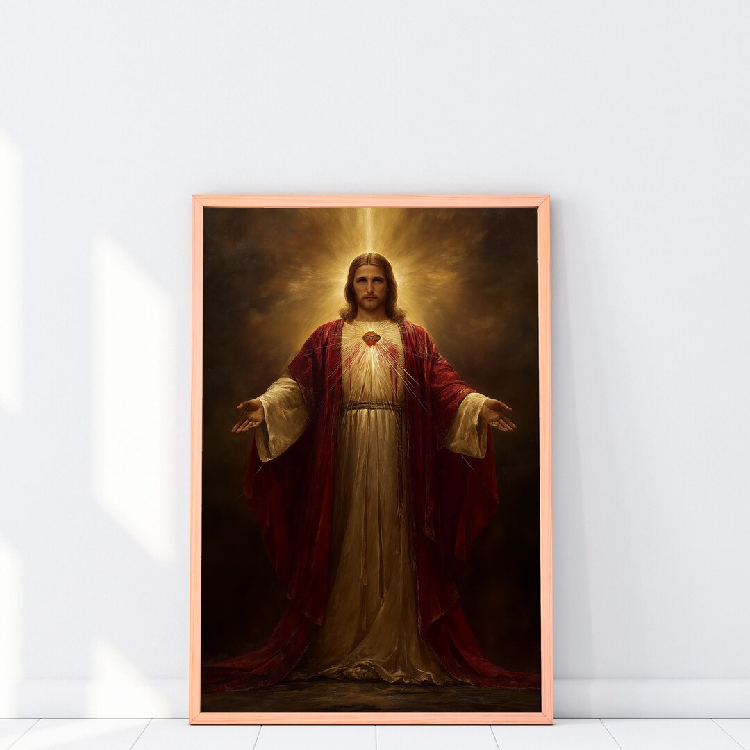 Divine Mercy of Jesus Digital Art, Jesus Mercy Image to Print, Sacred ...