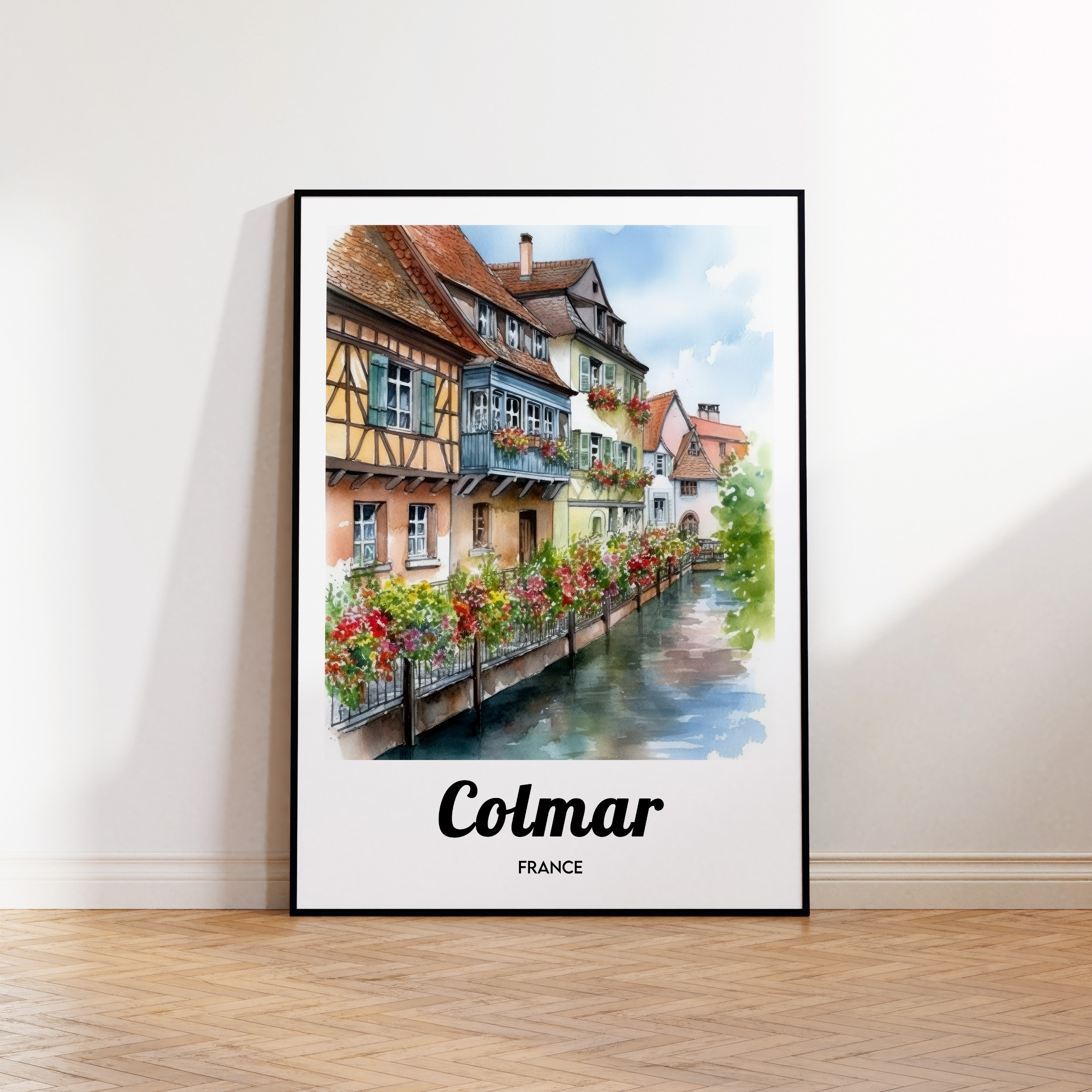 Colmar Travel Poster, Colmar Art Print, Alsace Watercolor, France Gift ...